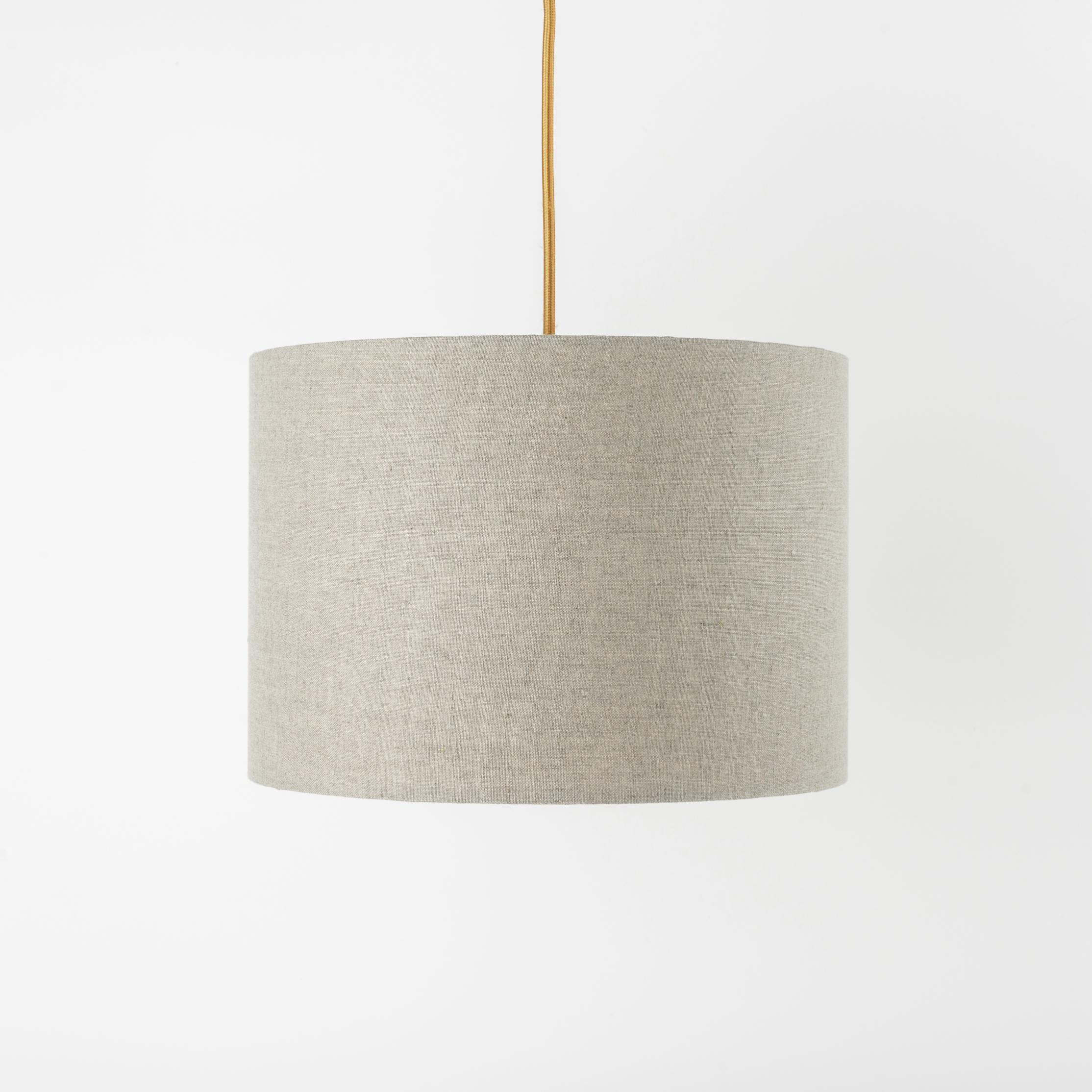 Natural Linen Natural Lampshade | Seaside Shades